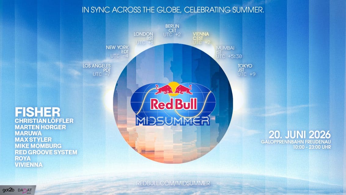Red Bull Midsummer: Globale Dayparty findet in Wien mit DJ-Star FISHER ...